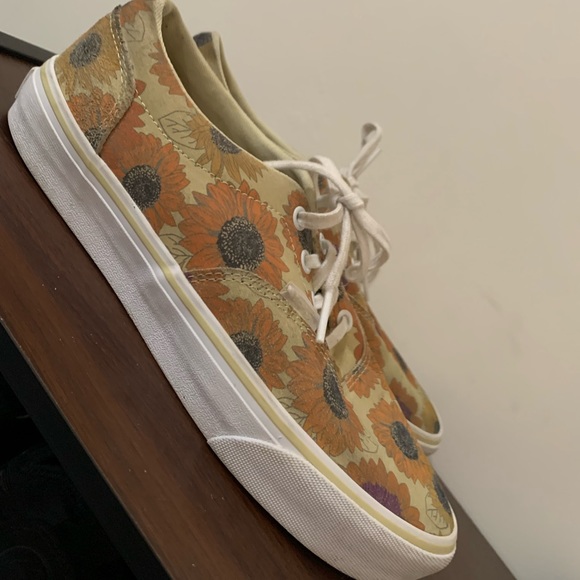 Vans | Shoes | Womens Sunflower Vans Size 85 | Poshmark